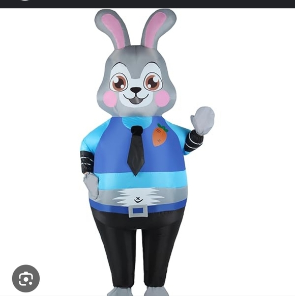 Accessories | Inflatable Bunny Costume With Blue Shirt | Poshmark